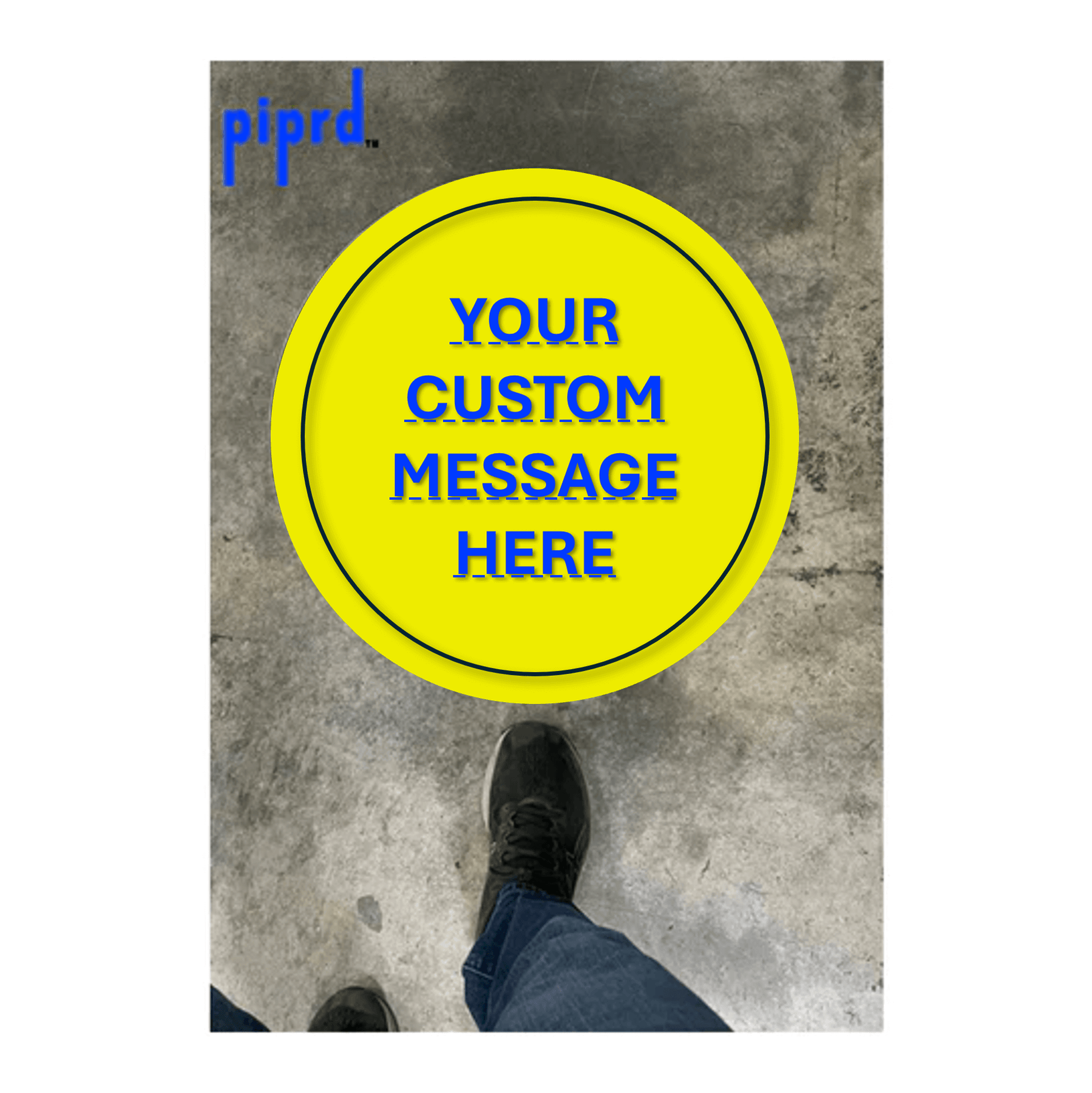 Custom Circle Floor Sign – Pristine Products