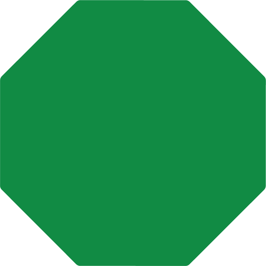 Custom Octagon Floor Sign – Pristine Products