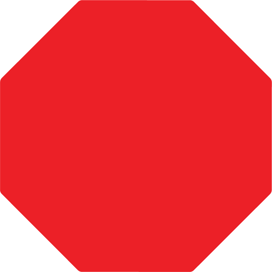 Custom Octagon Floor Sign – Pristine Products