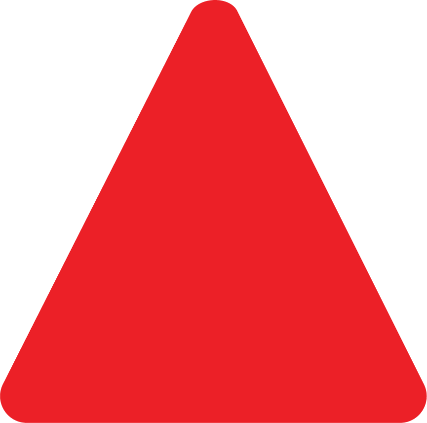 Custom Triangle Floor Sign – Pristine Products