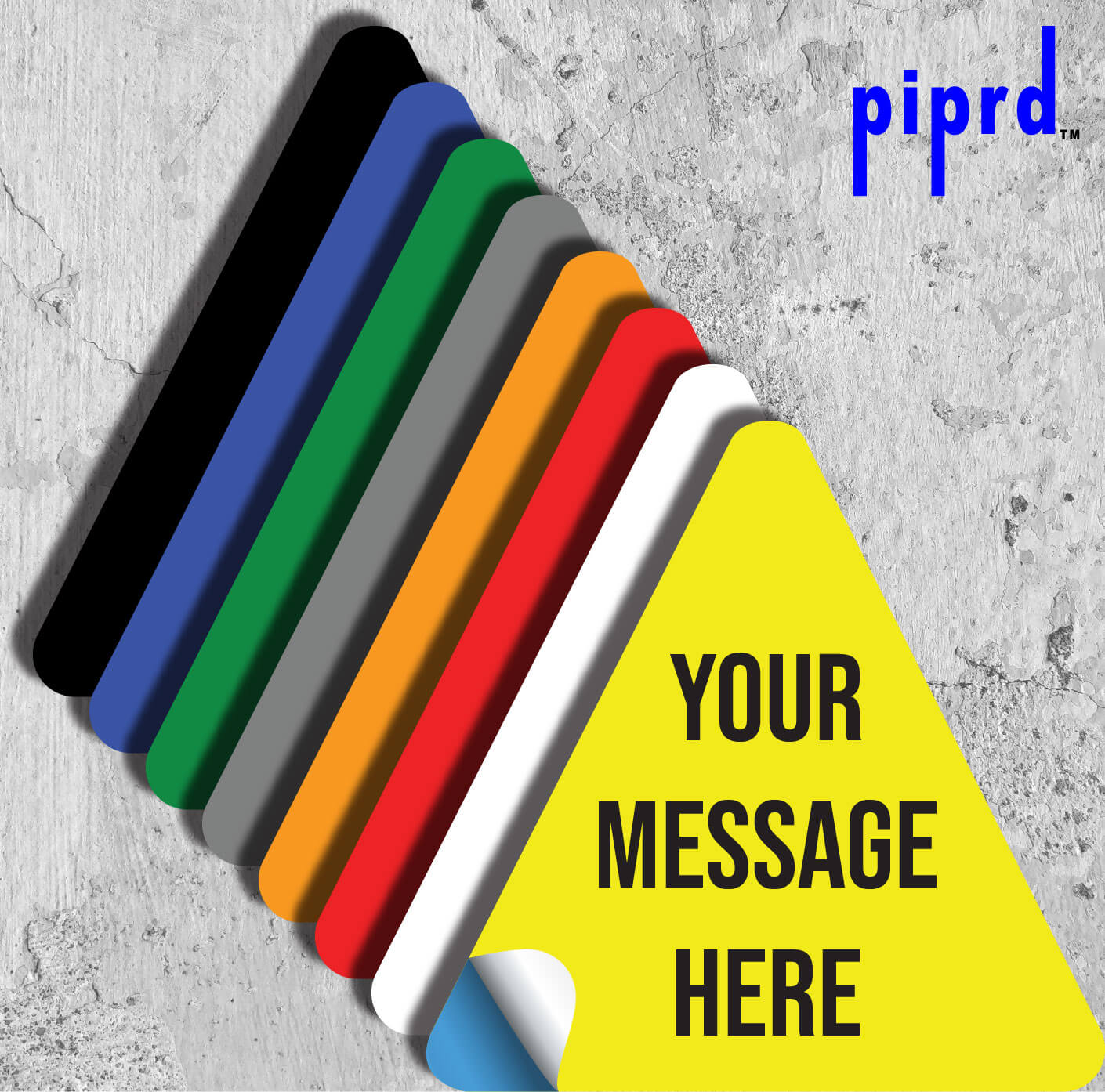 Custom Triangle Floor Sign – Pristine Products