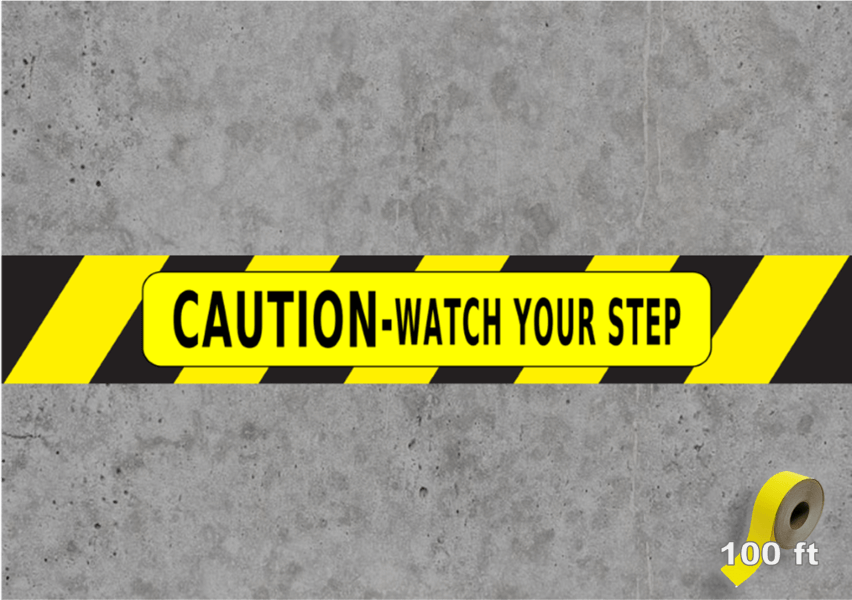 Caution Watch Your Step Floor Tape – Pristine Products