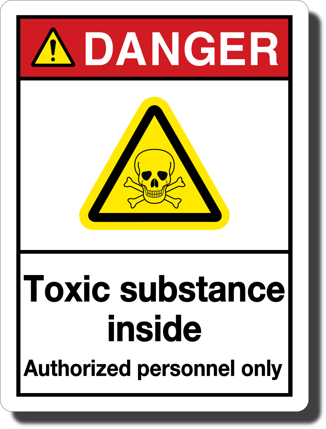 Danger Toxic Substance Aluminum Sign – Pristine Products