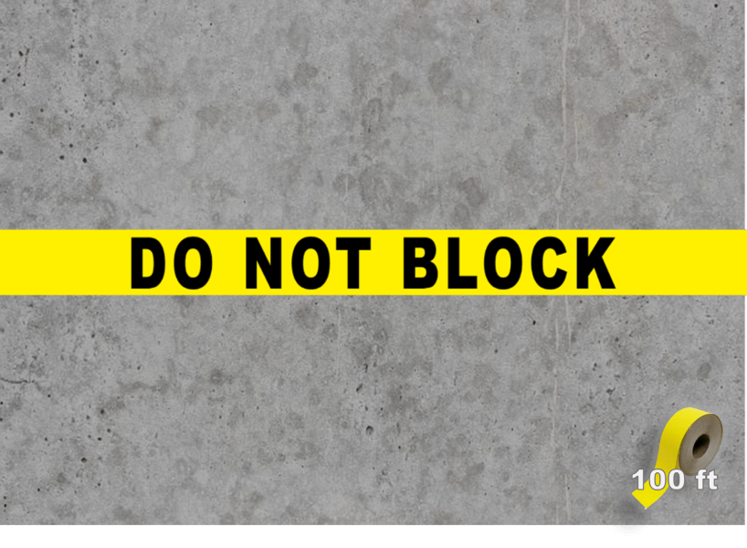Do Not Block Floor Tape – Pristine Products
