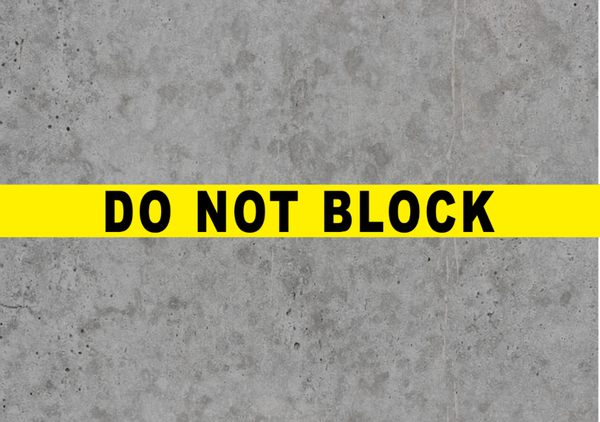 Do Not Block Floor Tape – Pristine Products