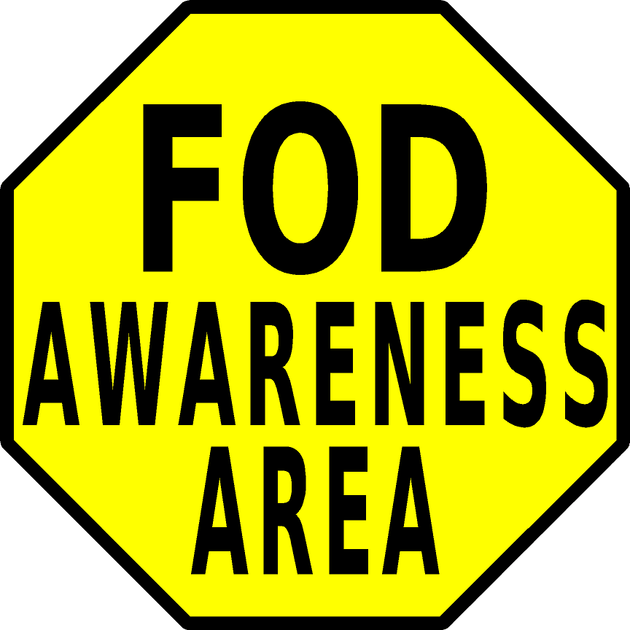 FOD Awareness Area Floor Sign – Pristine Products