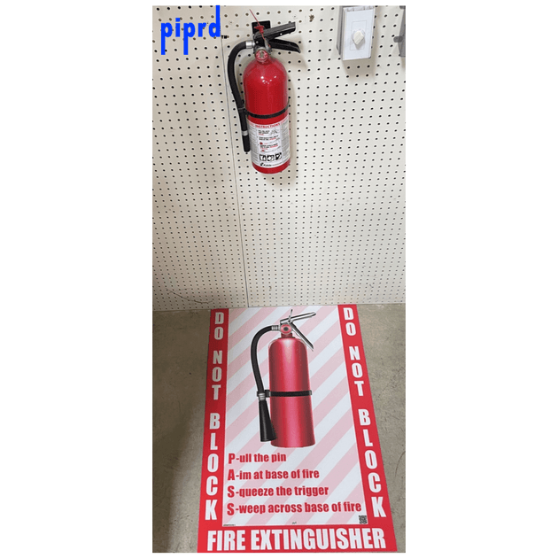 Do Not Block Fire Extinguisher Floor Sign – Pristine Products