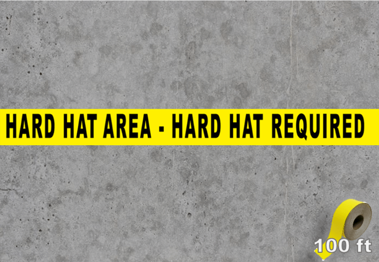 Hard Hat Area - Hard Hat Required Floor Tape – Pristine Products Hard Hat Area - Hard Hat Required Floor Tape – Pristine Products