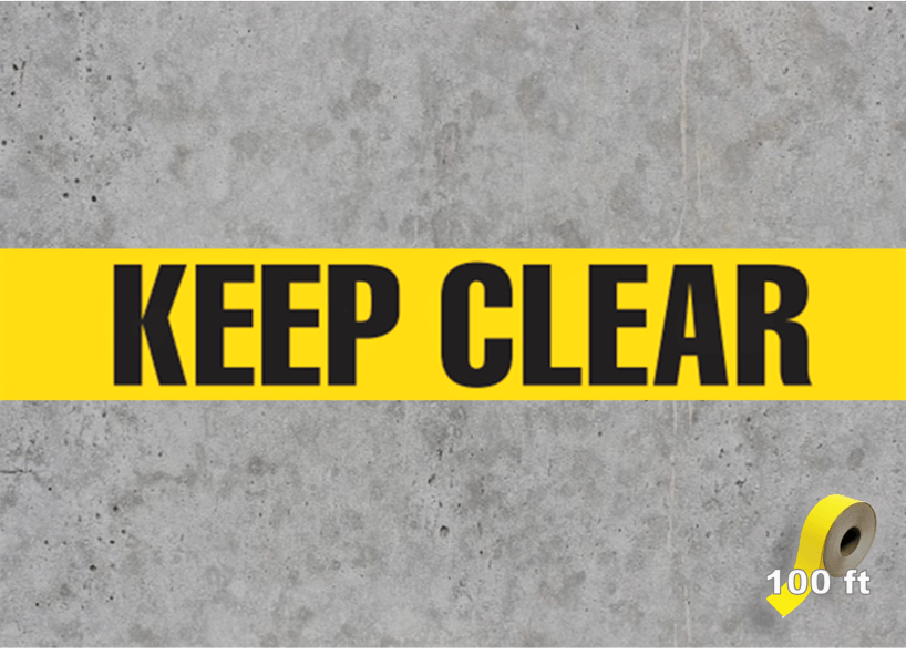 Keep Clear Floor Tape – Pristine Products