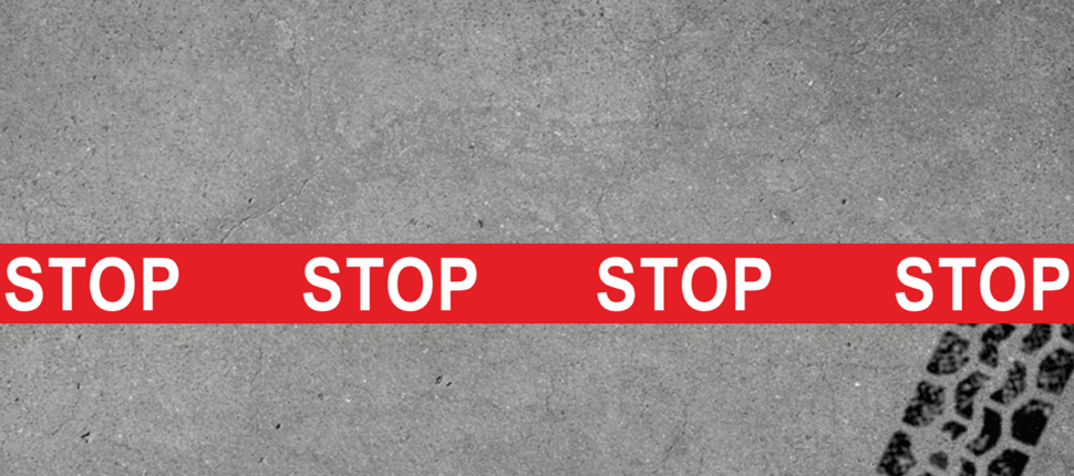 Stop Floor Tape - Floor Tape With Message – Pristine Products
