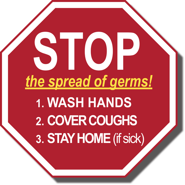 Stop The Spread of Germs Floor Sign – Pristine Products