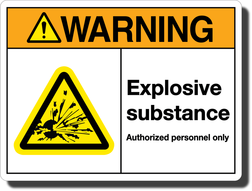 Explosive Sign Png