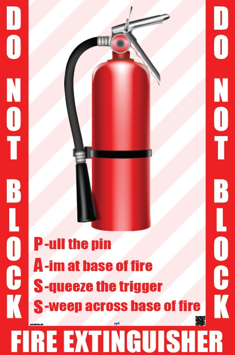 Do Not Block Fire Extinguisher Floor Sign – Pristine Products