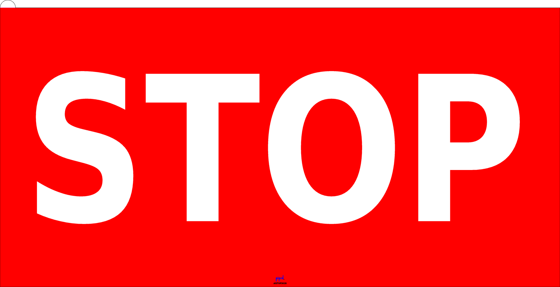 Stop Floor Sign - Rectangle – Pristine Products